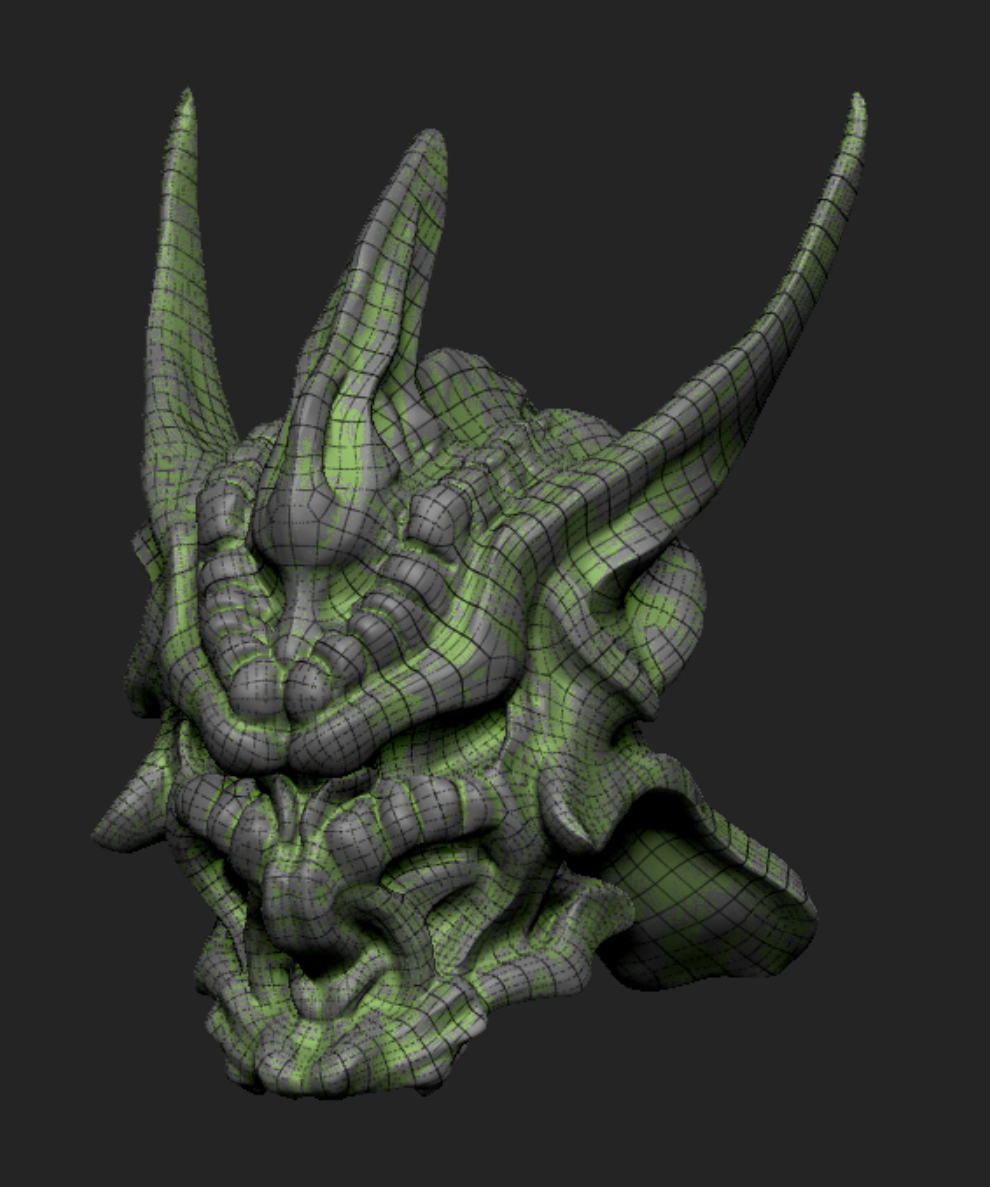 ZBrushでリメッシュとディティールの転送 | NegativeMindException