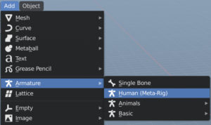 BlenderのRigifyでリギング | NegativeMindException