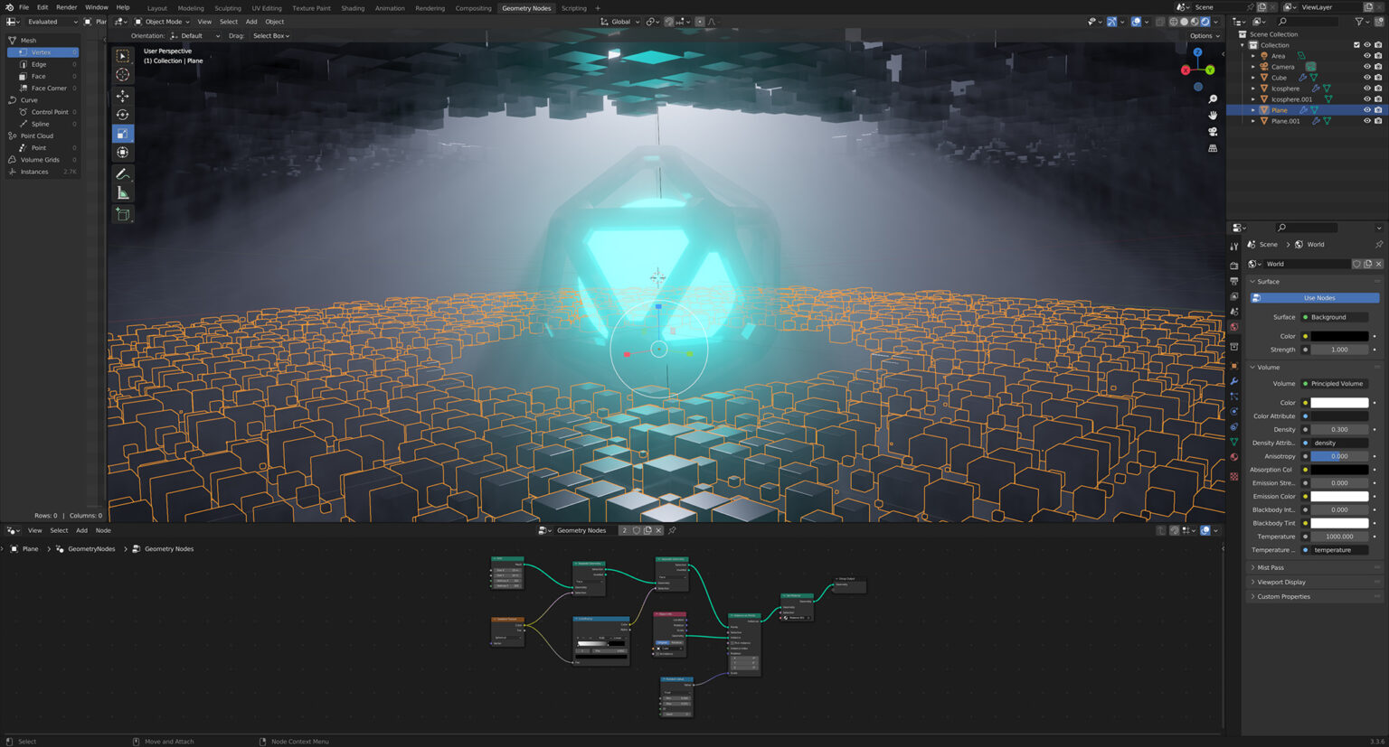 BlenderのGeometry Nodeで遊ぶ | NegativeMindException